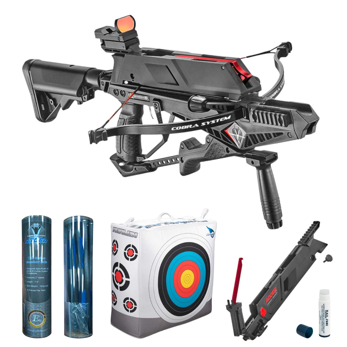 EK Archery Cobra RX Adder Self Loading 130lb Crossbow Bundle ...